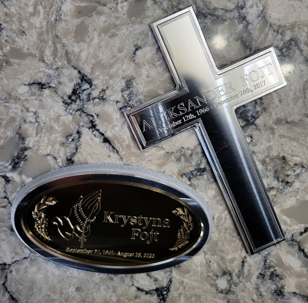 Memorial Tag/plaque CNC Machined/engraved - Etsy