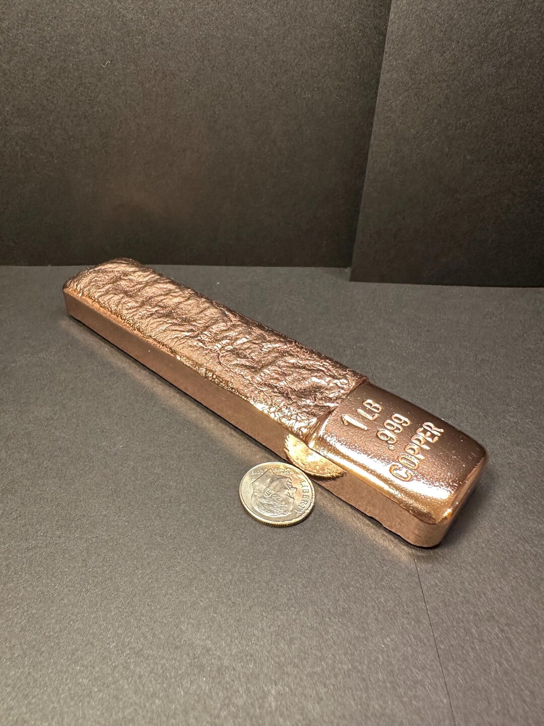 1lb (16oz) Hand Poured Pure 999 Copper Bar/ingot “swamp East Bullion ...