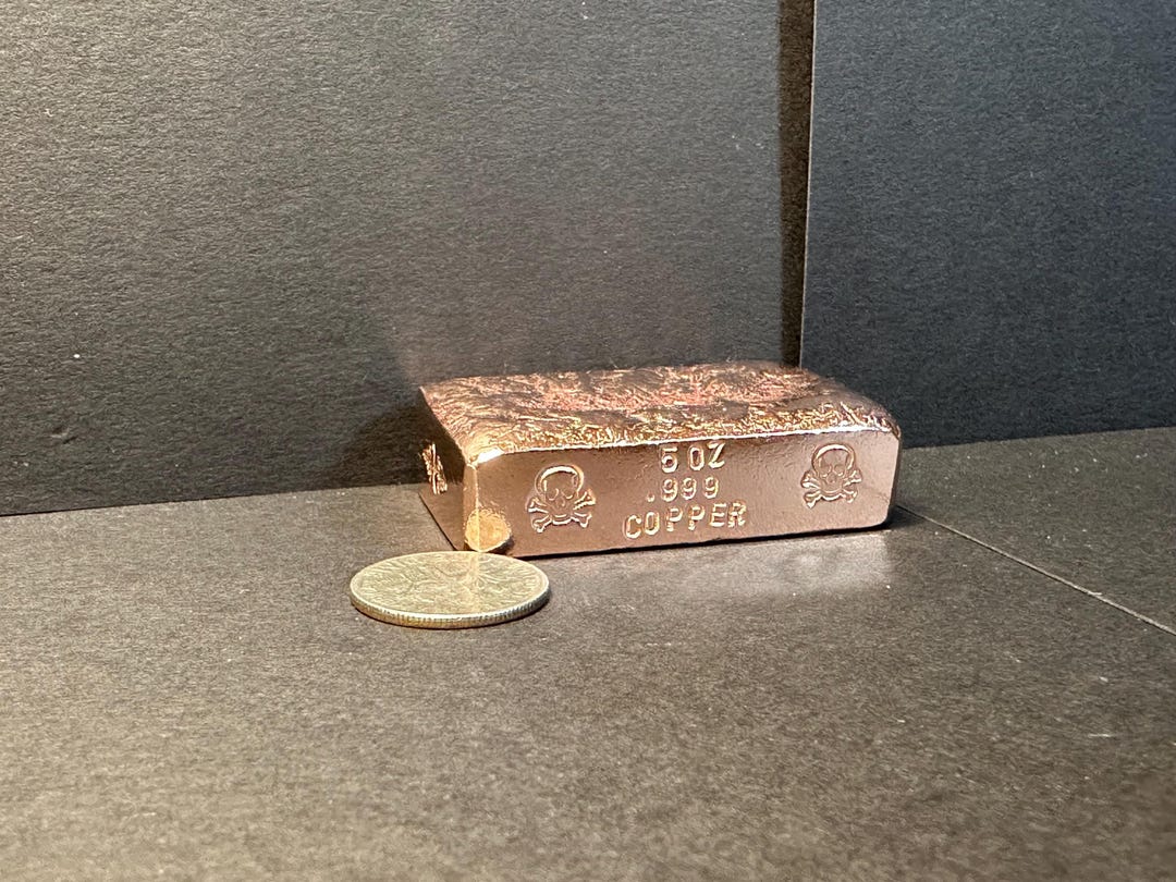5oz Hand Poured Pure 999 Copper Bar/ingot “swamp East Bullion” - Etsy