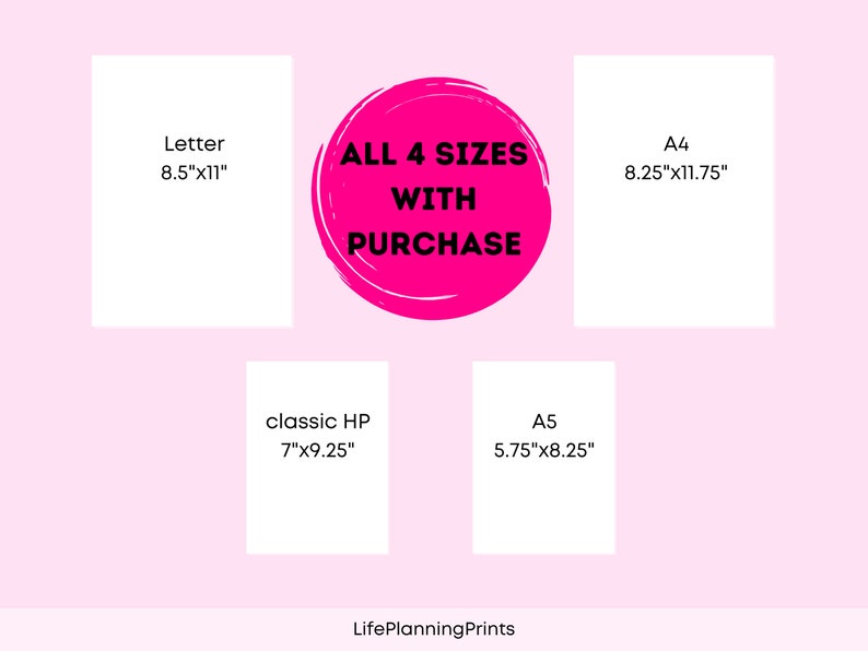 Printable Weekly Planner Page Calendar Insert Planner - Etsy