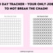100 Day Tracker | Instant Download Goal Tracker | Printable and ...