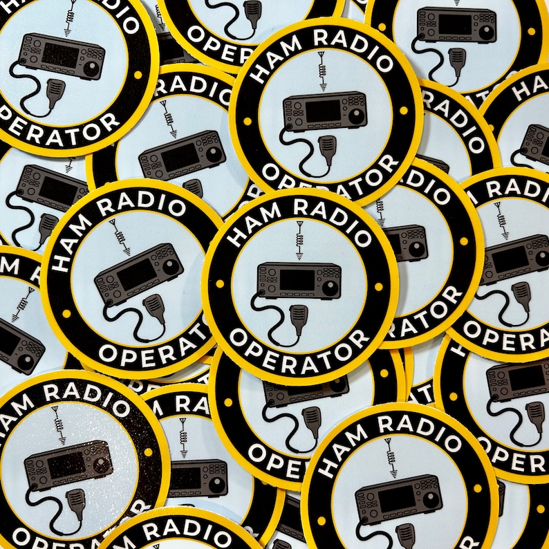 Ham Radio Operator Decal: Weatherproof Vinyl Sticker (3" or 2") - Etsy