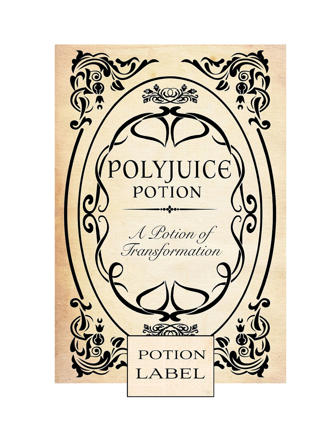 Digital Download Wizard Apothecary Potion Label POLYJUICE - Etsy