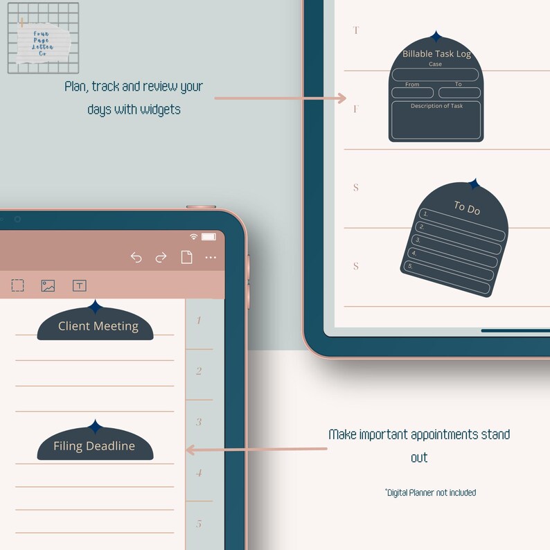 Blue Digital Legal Stickers + Hyperlinked Sticker Book Library | Lawyer ...