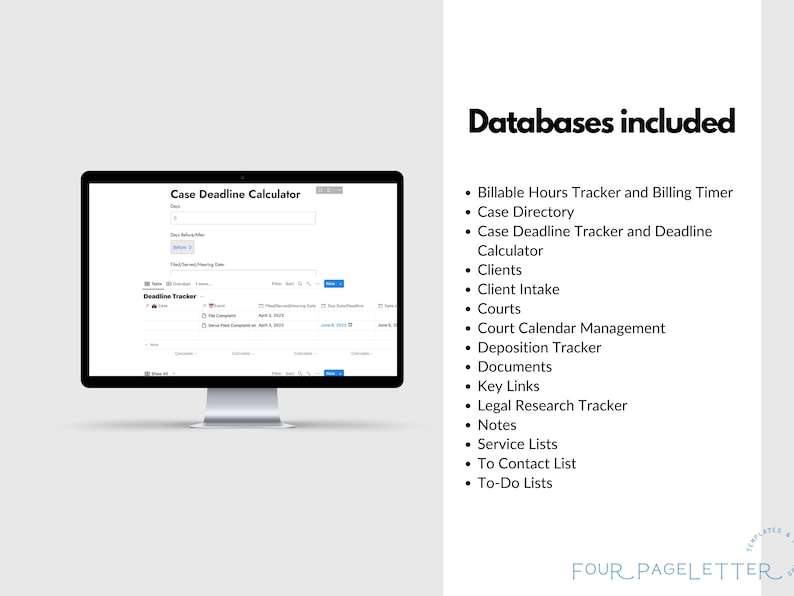 Legalos Notion Template - Etsy