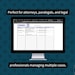 Legal Case Deadline Tracker Excel Template (digital Download) - Etsy