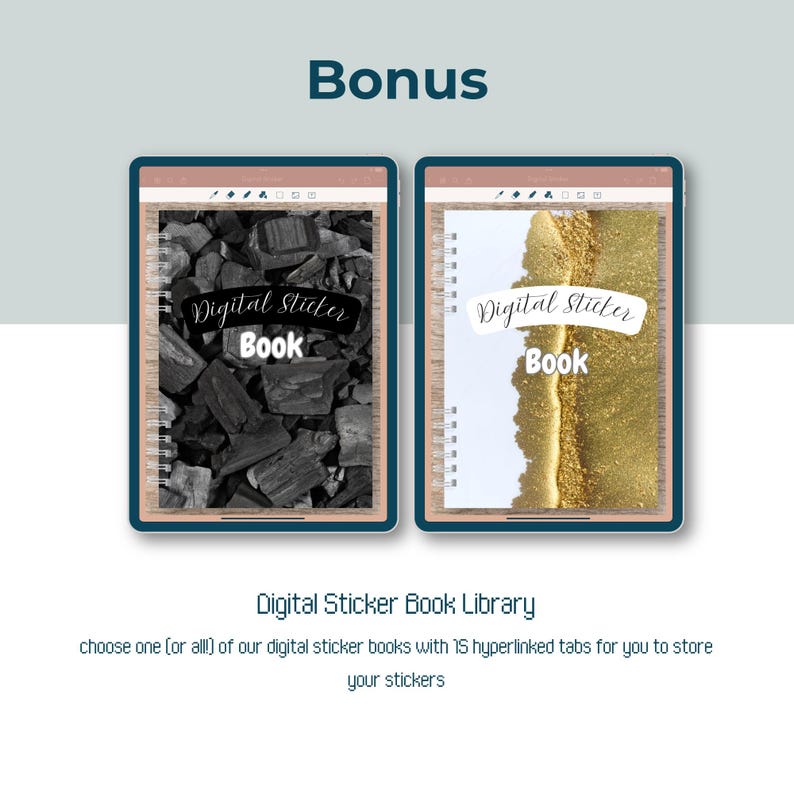 Blue Digital Legal Stickers + Hyperlinked Sticker Book Library | Lawyer ...