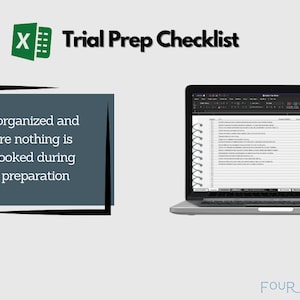 Digital Trial Binder: Excel Template for Legal Professionals (digital ...