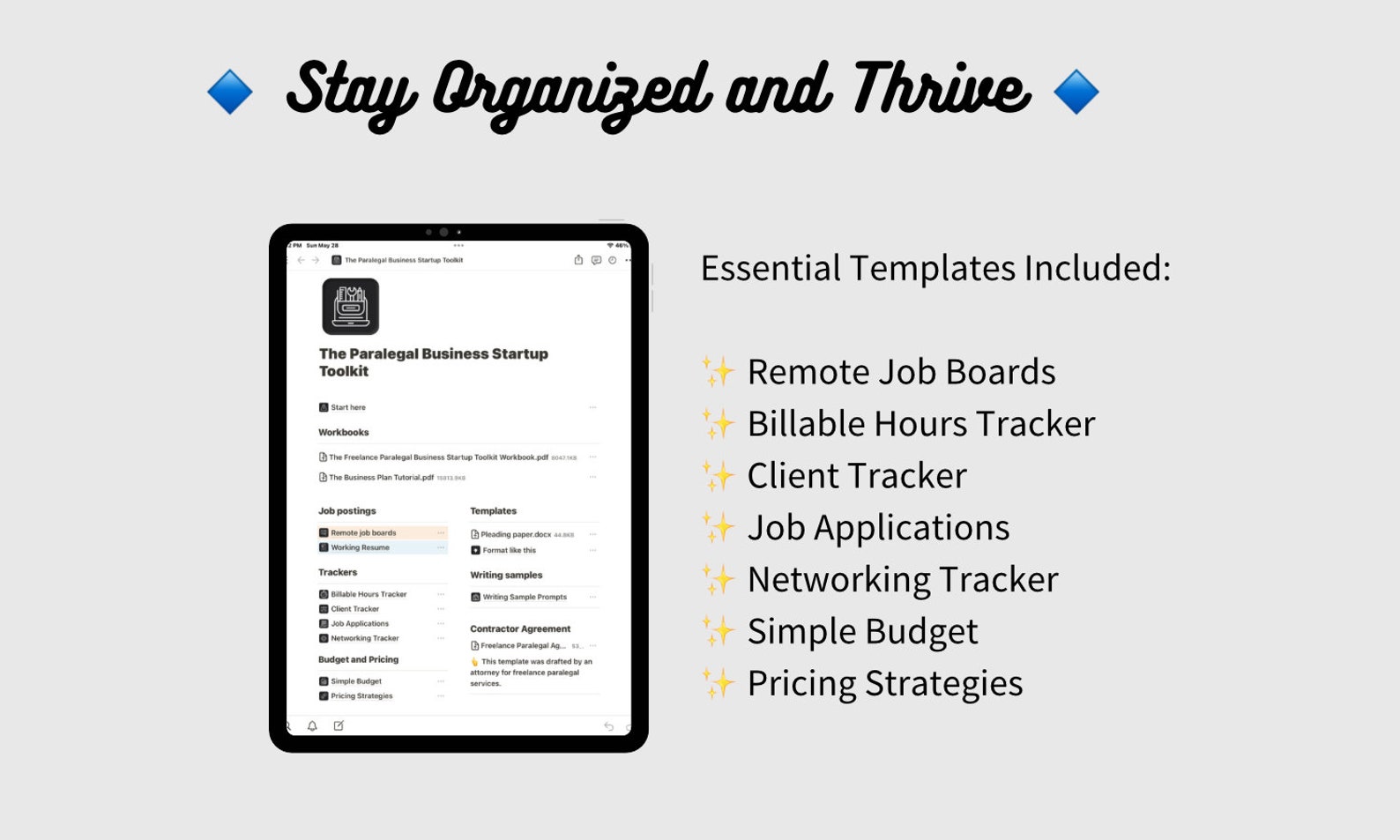 Freelance Paralegal Business Toolkit: Marketing & Templates (digital ...