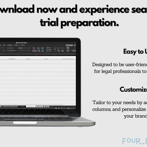 Digital Trial Binder: Excel Template for Legal Professionals (digital ...