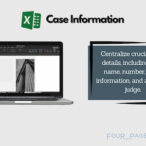 Digital Trial Binder: Excel Template for Legal Professionals (digital ...