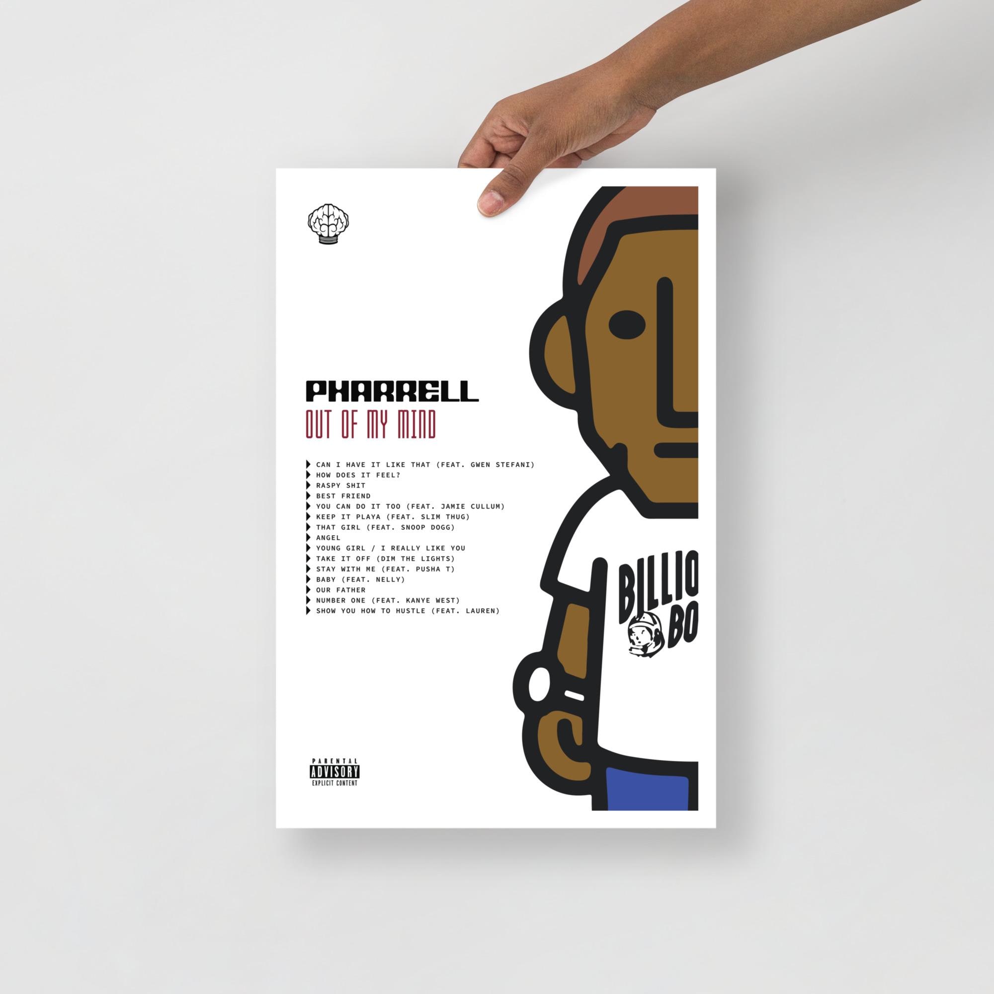 Pharrell "in My Mind" Album Poster – A Tribute to Early 2000s Hip-pop ...