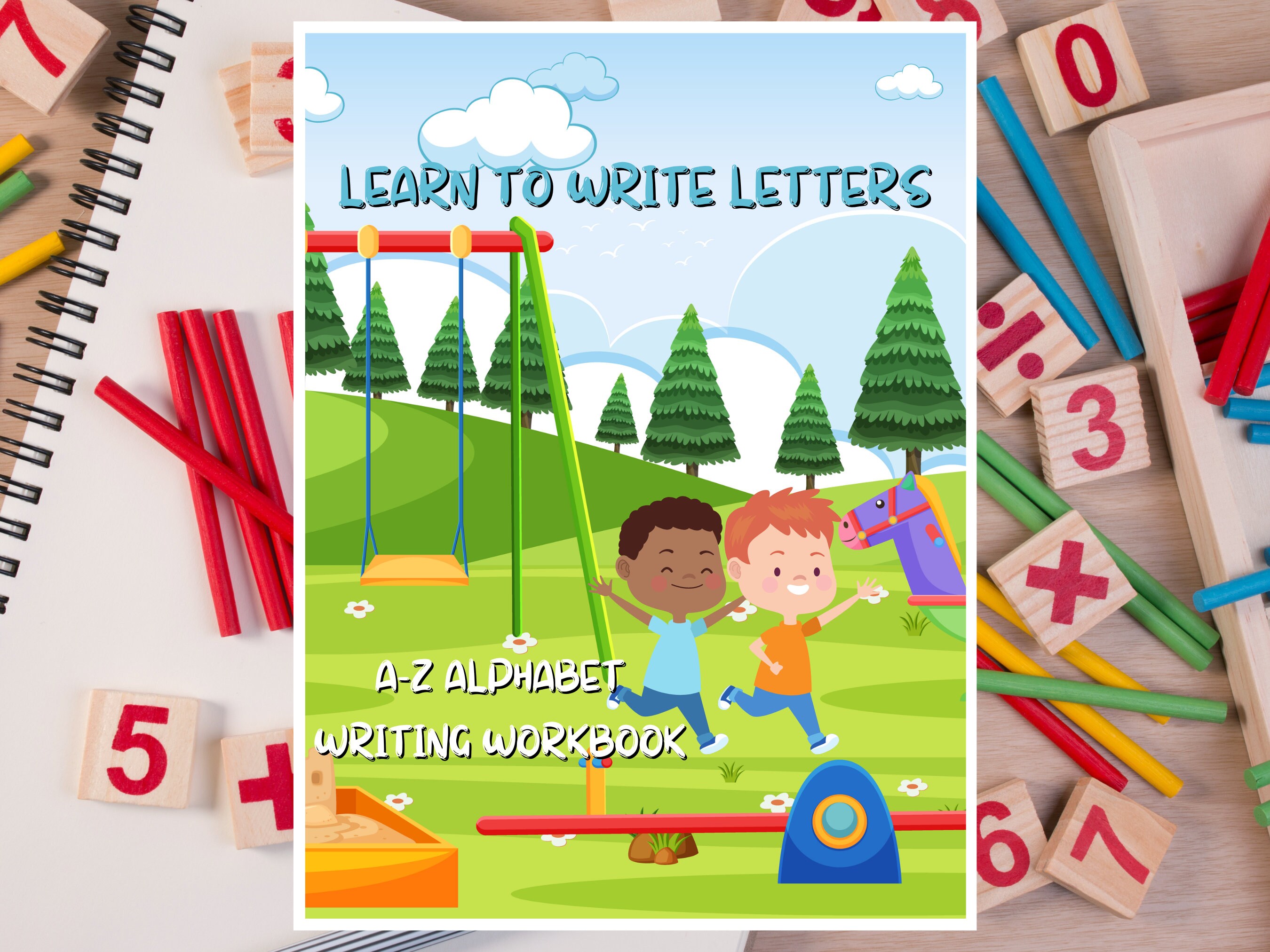 Printable Alphabet Tracing Practice Writing Book Perfect for Pre-k , W ...