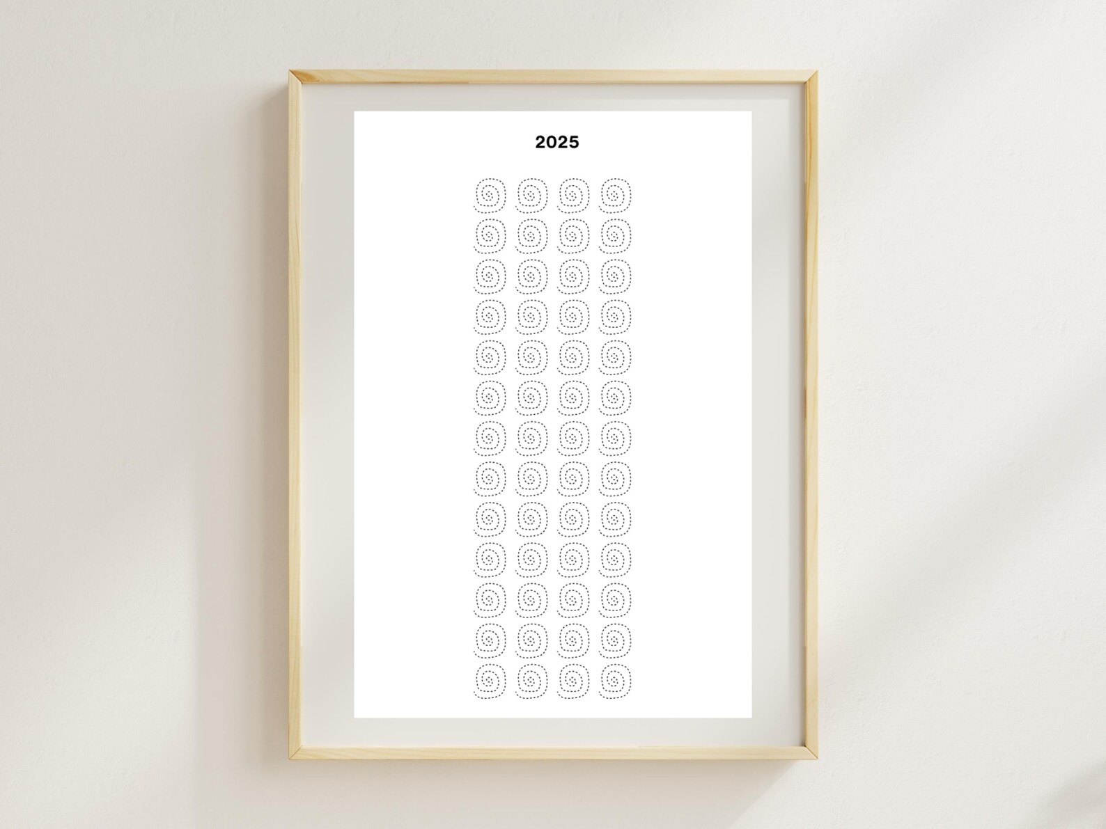 My Year in Weeks Poster | Year in Weeks | Printable Wall Art Inspiring ...