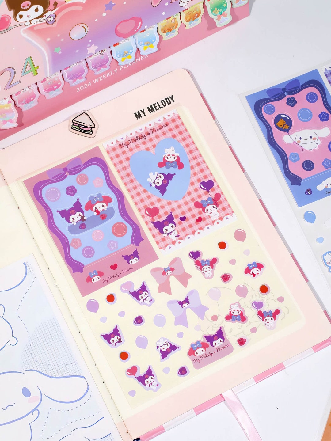 Cute Clear Stickers Waterproof Water Bottle Laptop Scrapbook Vinyl ...