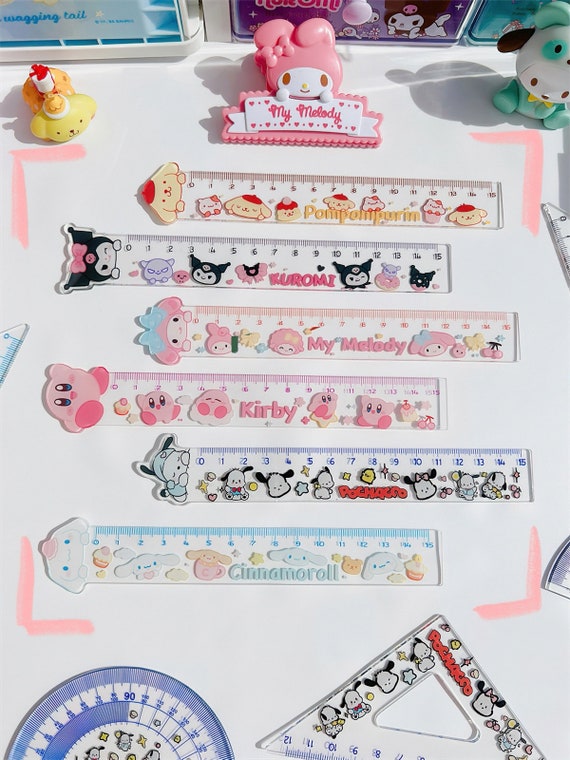 Cute Ruler Kawaii Math Geometry Ruler Sweet Straight Ruler - Etsy