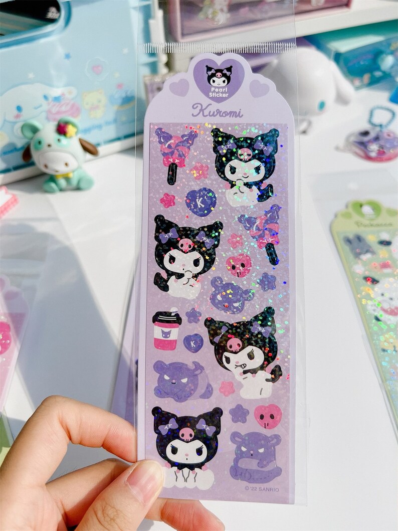 Cute Glitter Sticker Kawaii Shimmer Stickers Laptop Sticker - Etsy