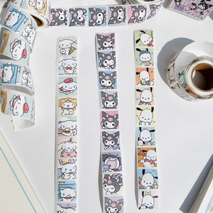 Cute Sticker Tape Roll Kawaii Sweet Sticker Sealer Paste Roll Bullet ...
