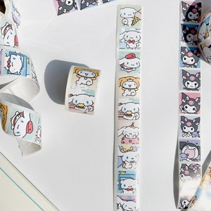 Cute Sticker Tape Roll Kawaii Sweet Sticker Sealer Paste Roll Bullet ...