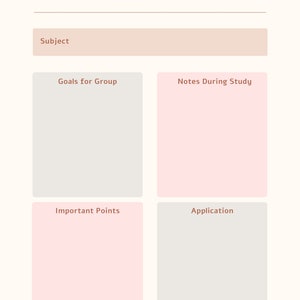 Bible Study Leader's Guide Template Digital Download beige, Pink, and ...