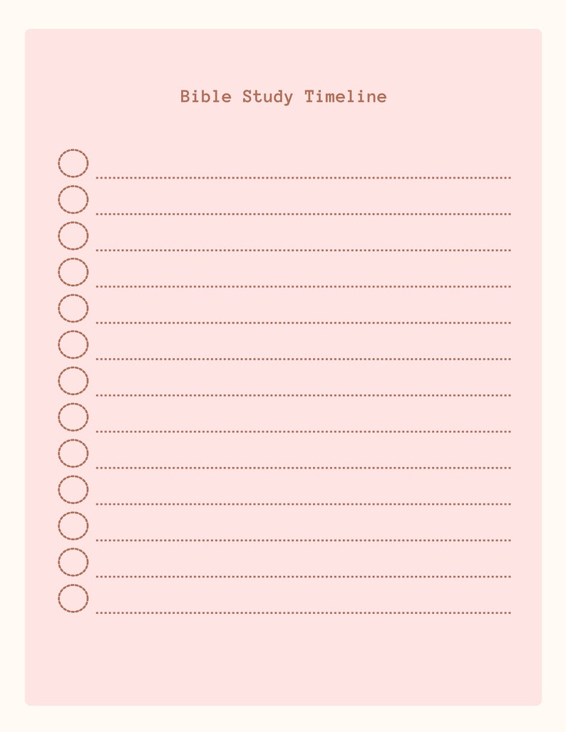 Bible Study Leader's Guide Template Digital Download beige, Pink, and ...