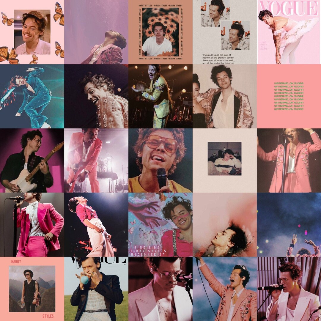 100pc Harry Styles Aesthetic Wall Collage Kit - Etsy UK