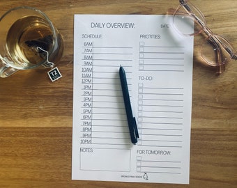 Daily Overview Paper - Etsy