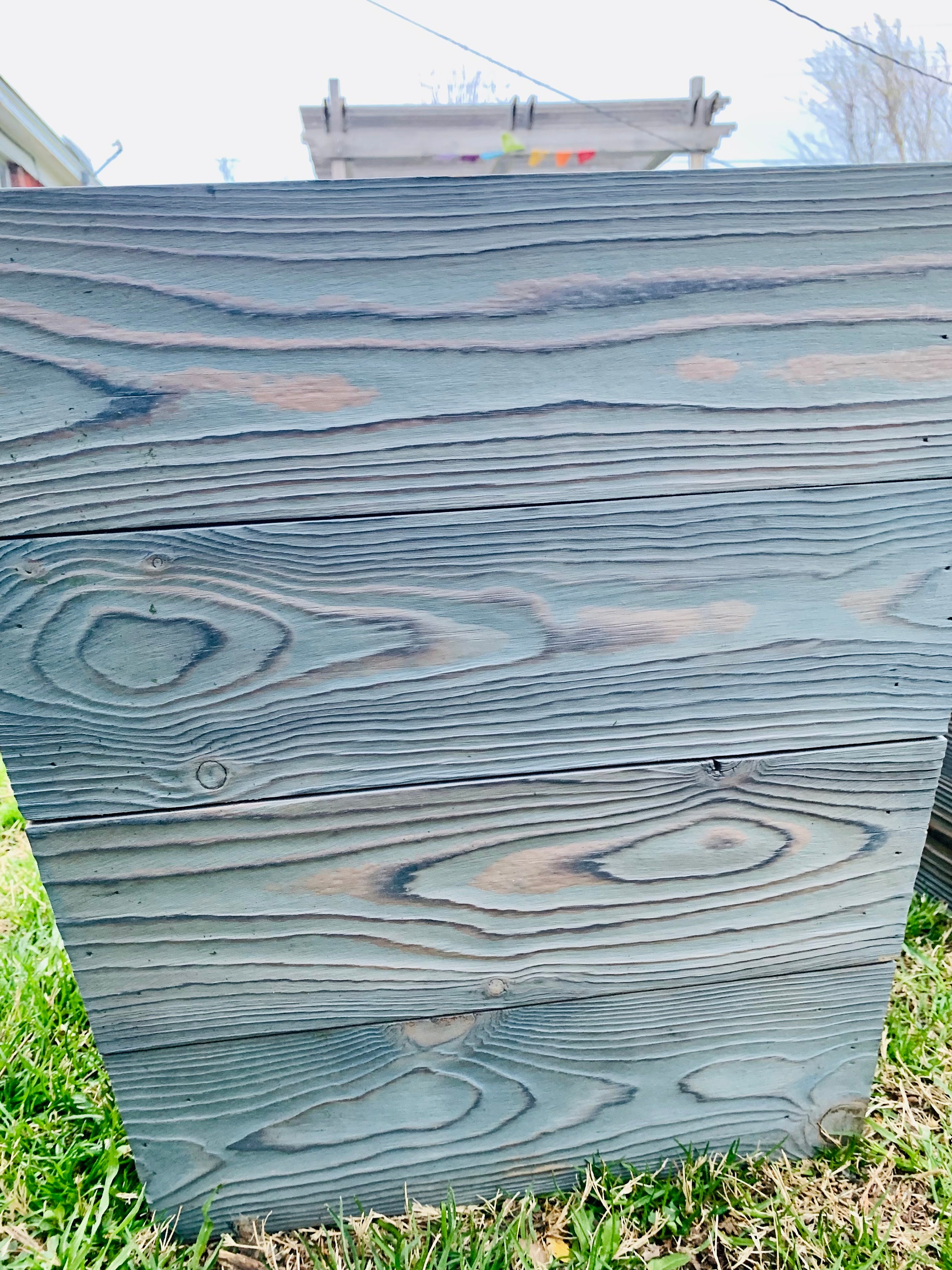 Shou Sugi Ban Wood Planter Box Size Large - Etsy