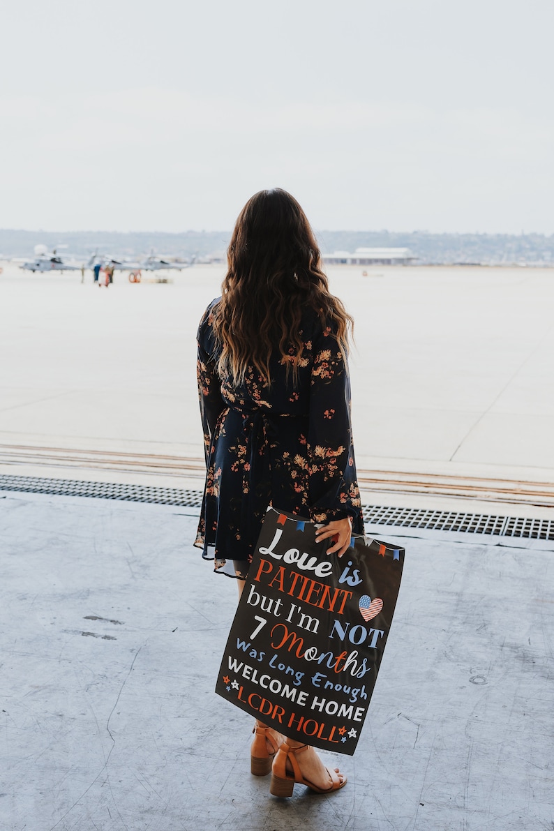 Editable Military Welcome Home Sign Back From Deployment Printable ...