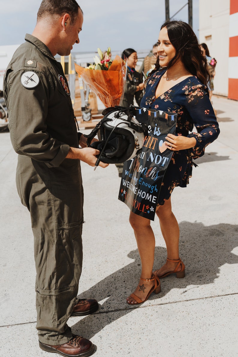 Editable Military Welcome Home Sign Back From Deployment Printable ...