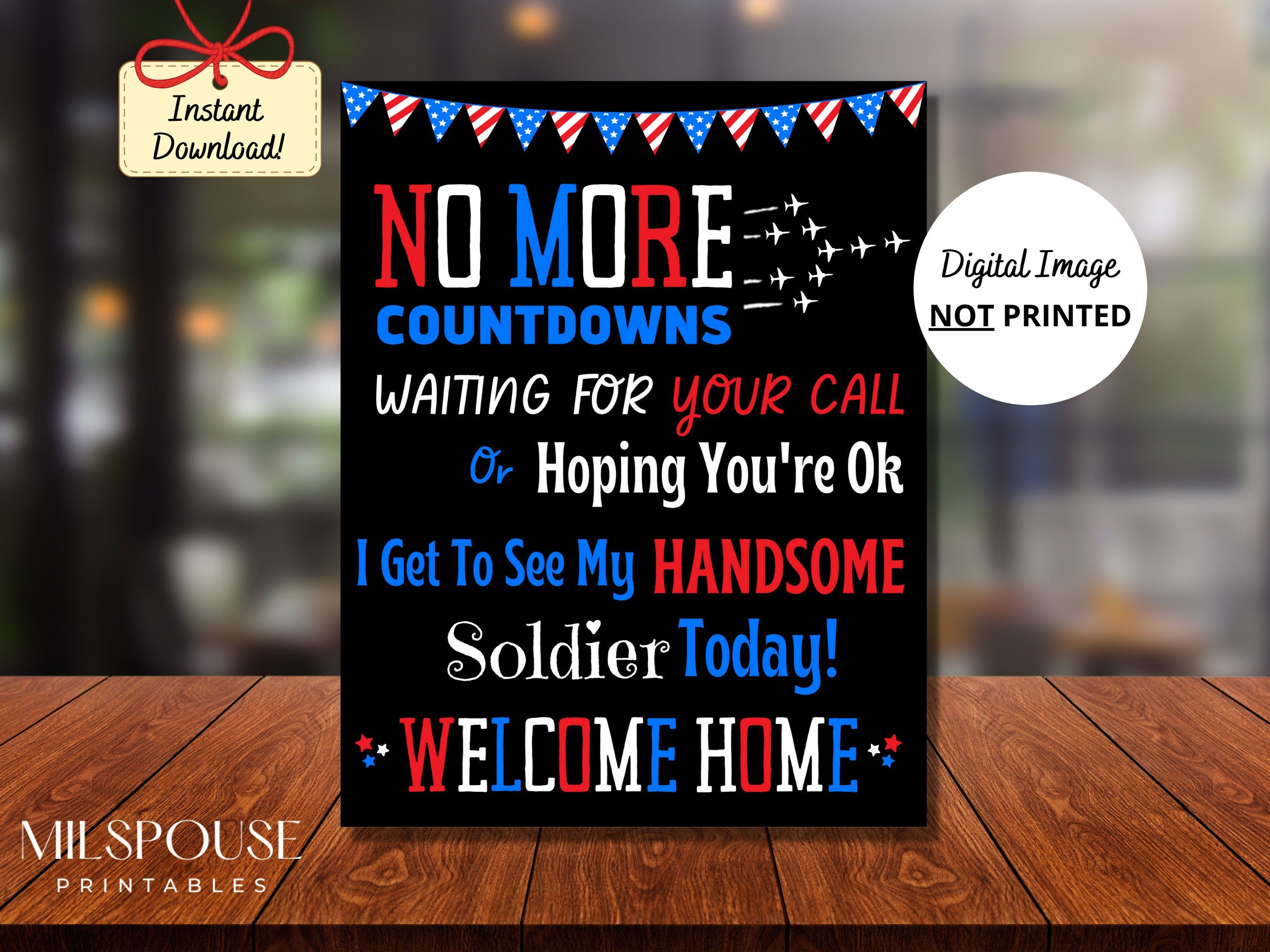 Instant Download - Printable Homecoming Military Sign - Home From ...