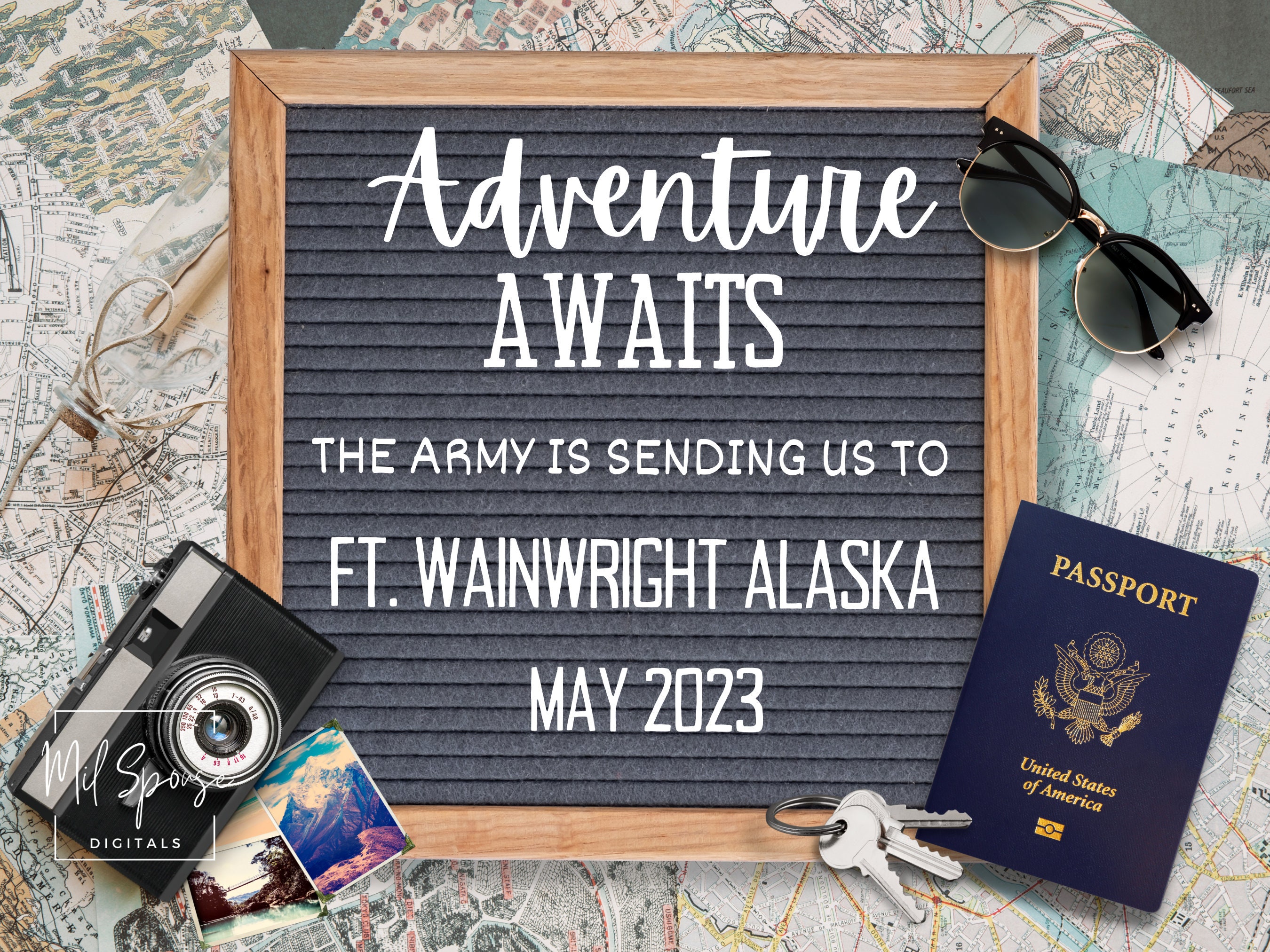 Instant Download for Social Media-editable Moving Announcement-military ...