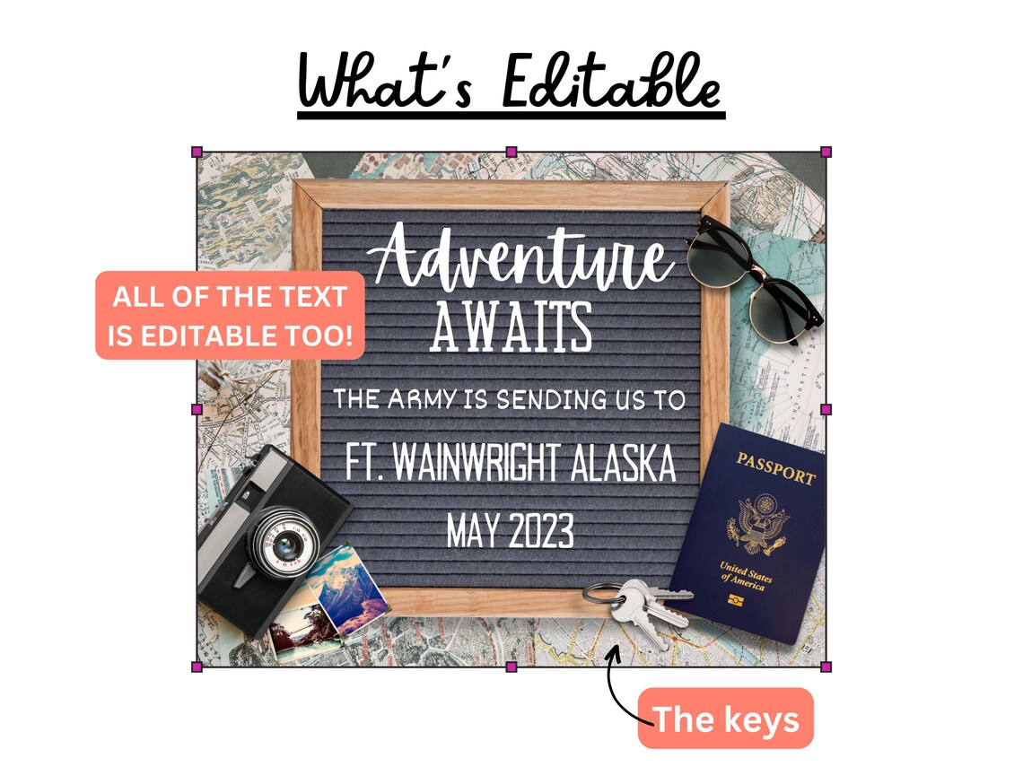 Instant Download for Social Media-editable Moving Announcement-military ...