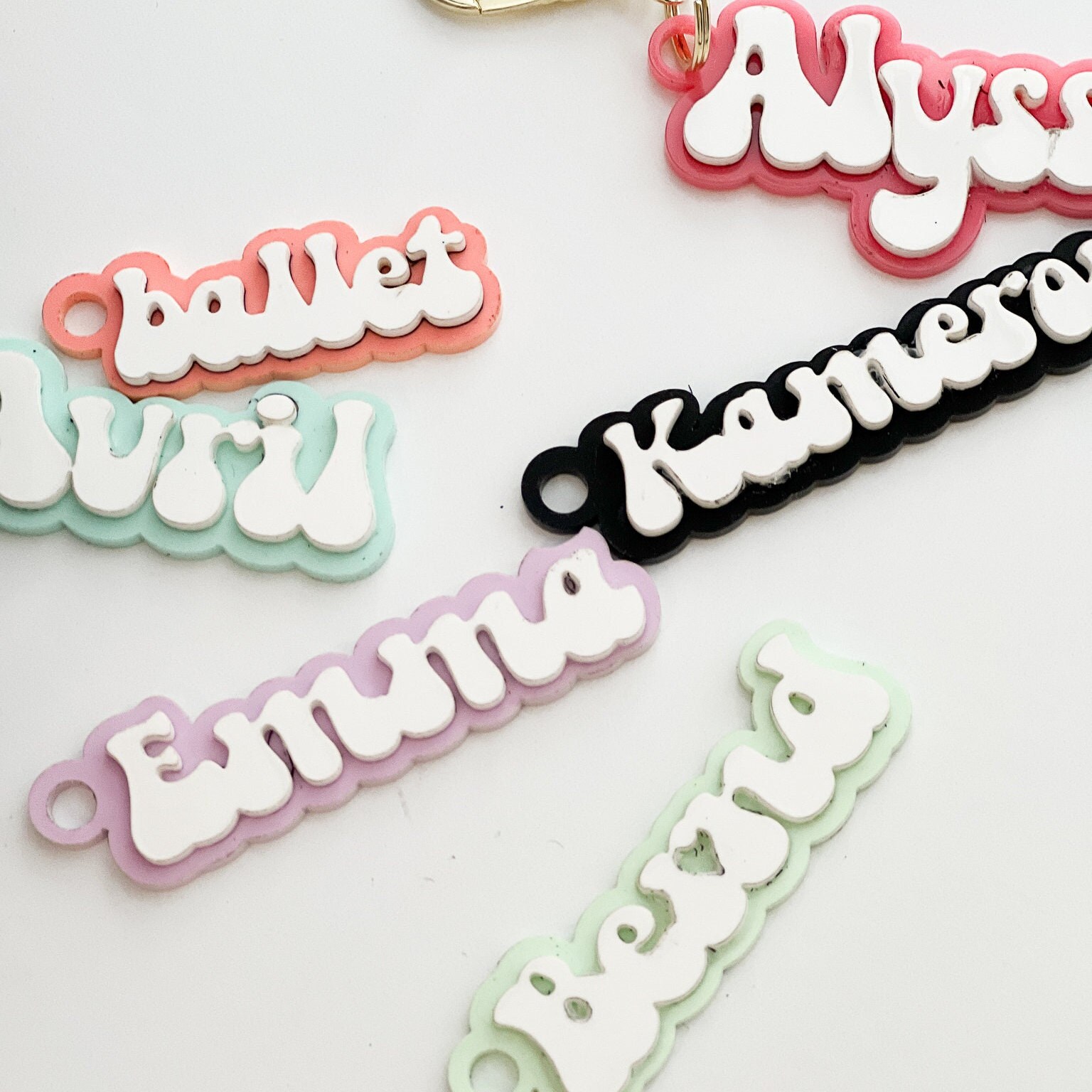 Backpack Name Tag Custom Name Tag Backpack Acrylic Backpack - Etsy