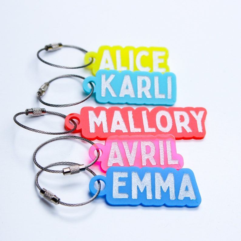 Backpack Name Tag Name Tag for Backpack Custom Name Tag Backpack Dice ...