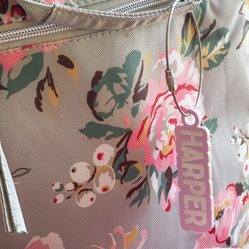 Backpack Name Tag Name Tag for Backpack Custom Name Tag Backpack Dice ...