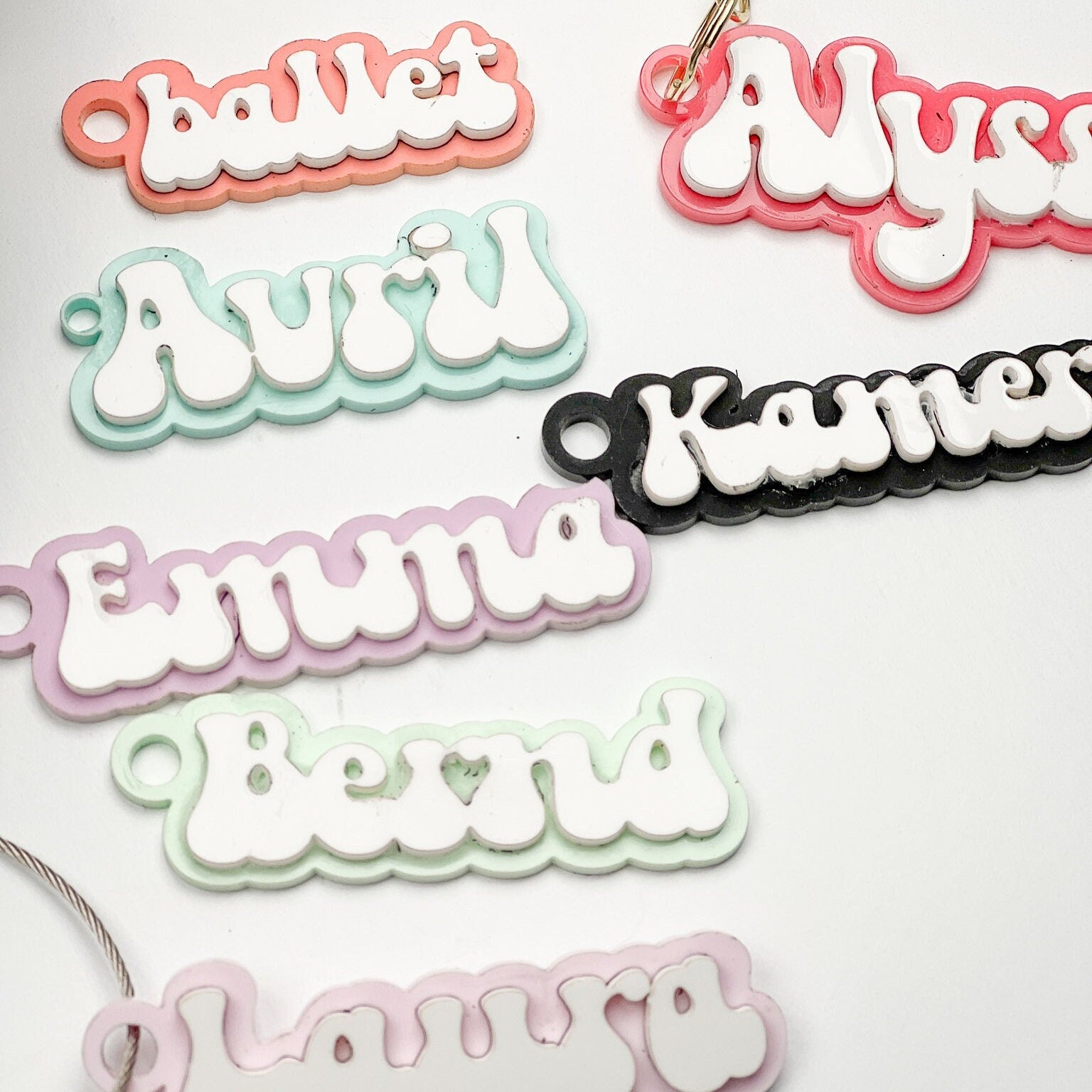 Backpack Name Tag Custom Name Tag Backpack Acrylic Backpack - Etsy