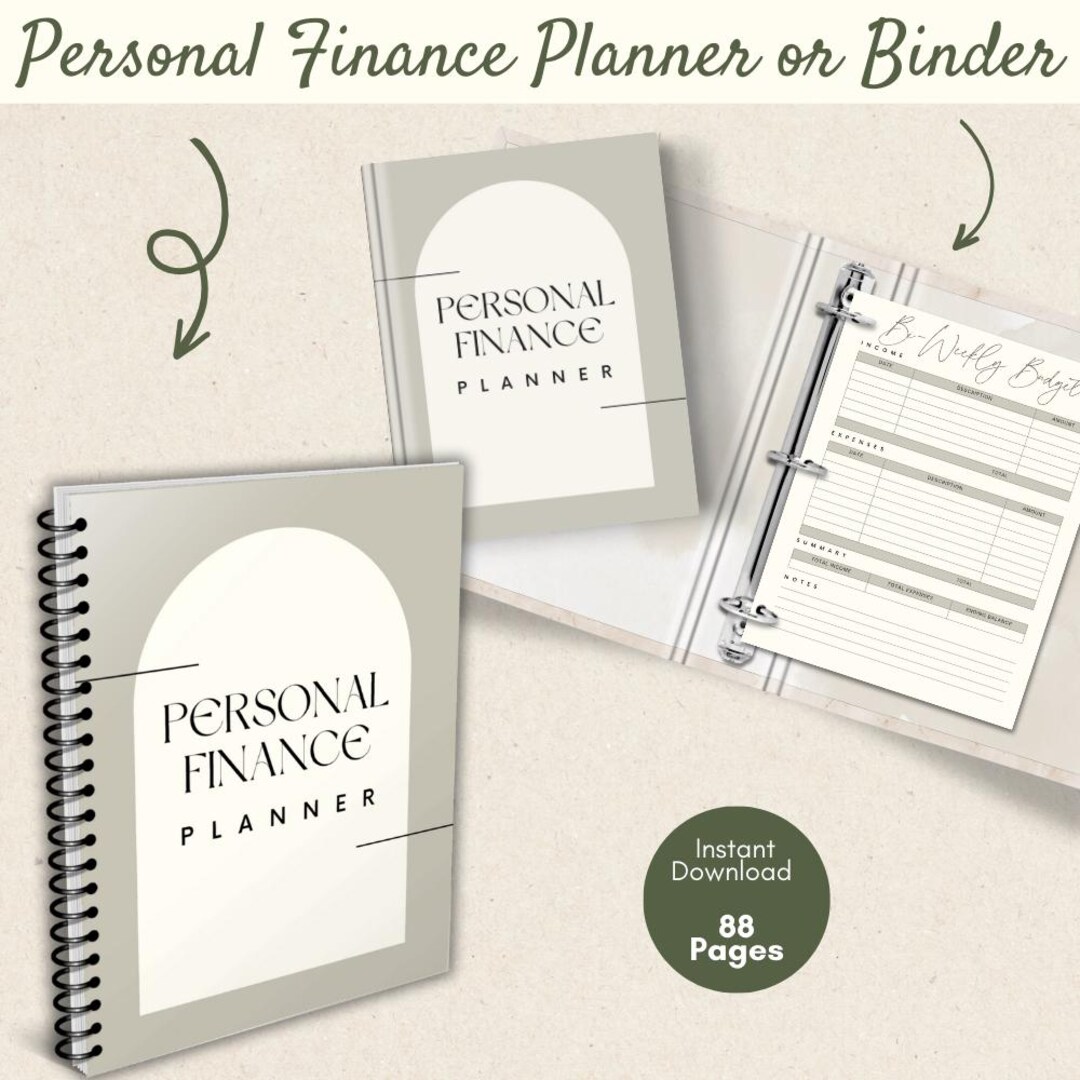 Personal Finance Planner Budget Planner Weekly Budget Planner Financial ...