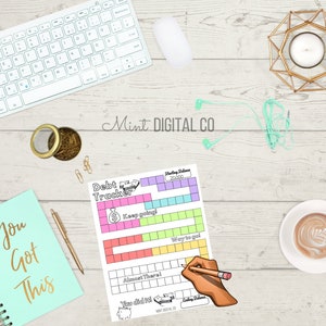 Debt Repayment Tracker, Coloring Page, Instant Pdf Download, Goodnotes ...