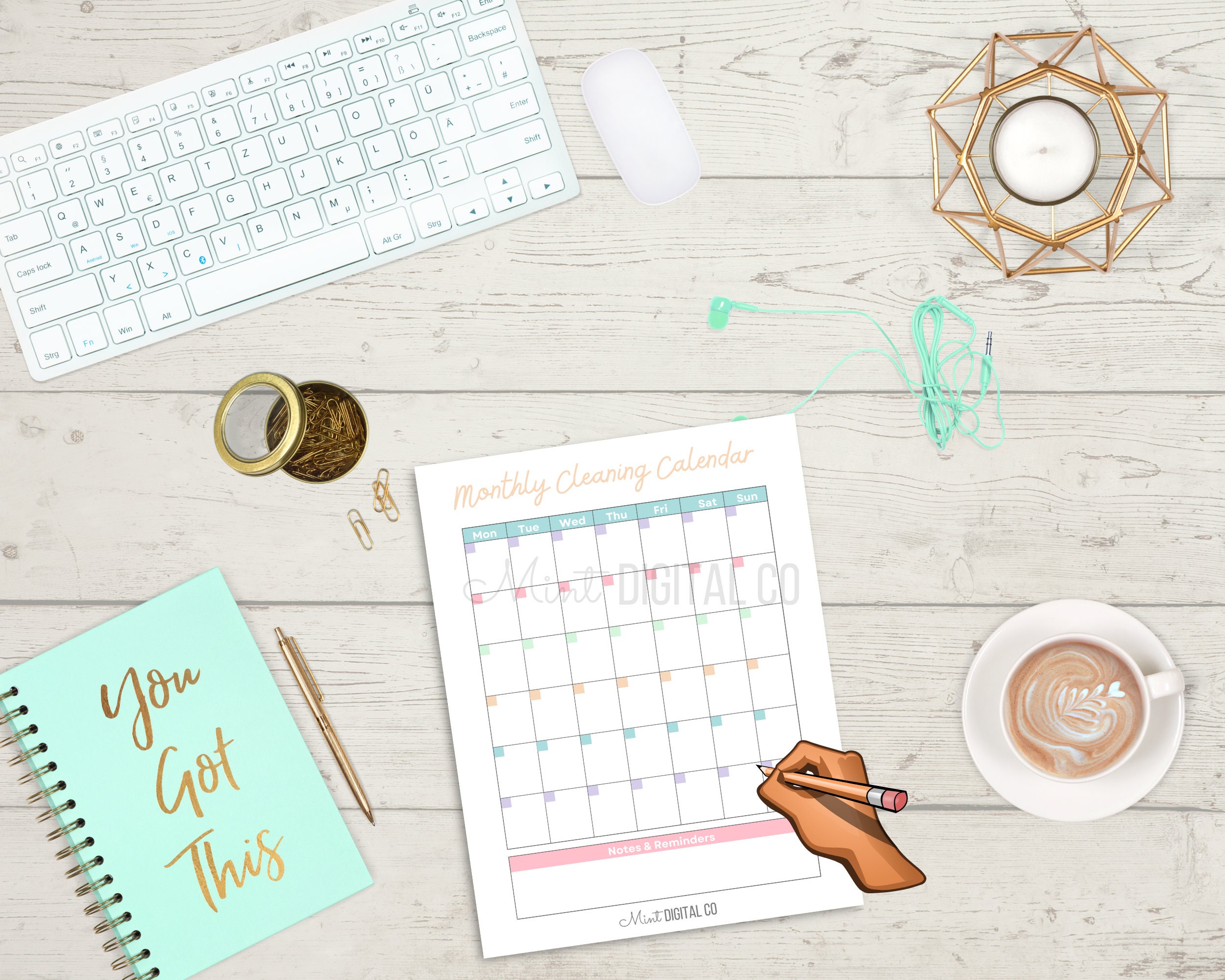 Spring Cleaning Checklist, Printable, Goodnotes, House Cleaning, Family ...