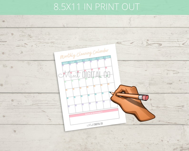 Spring Cleaning Checklist, Printable, Goodnotes, House Cleaning, Family ...