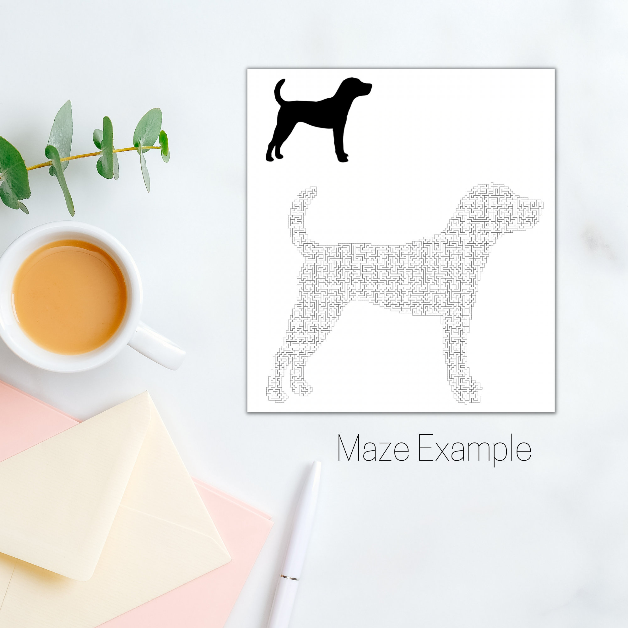35 Complex Dog Mazes: PDF Digital Download, Adult Maze Book, Favorite ...