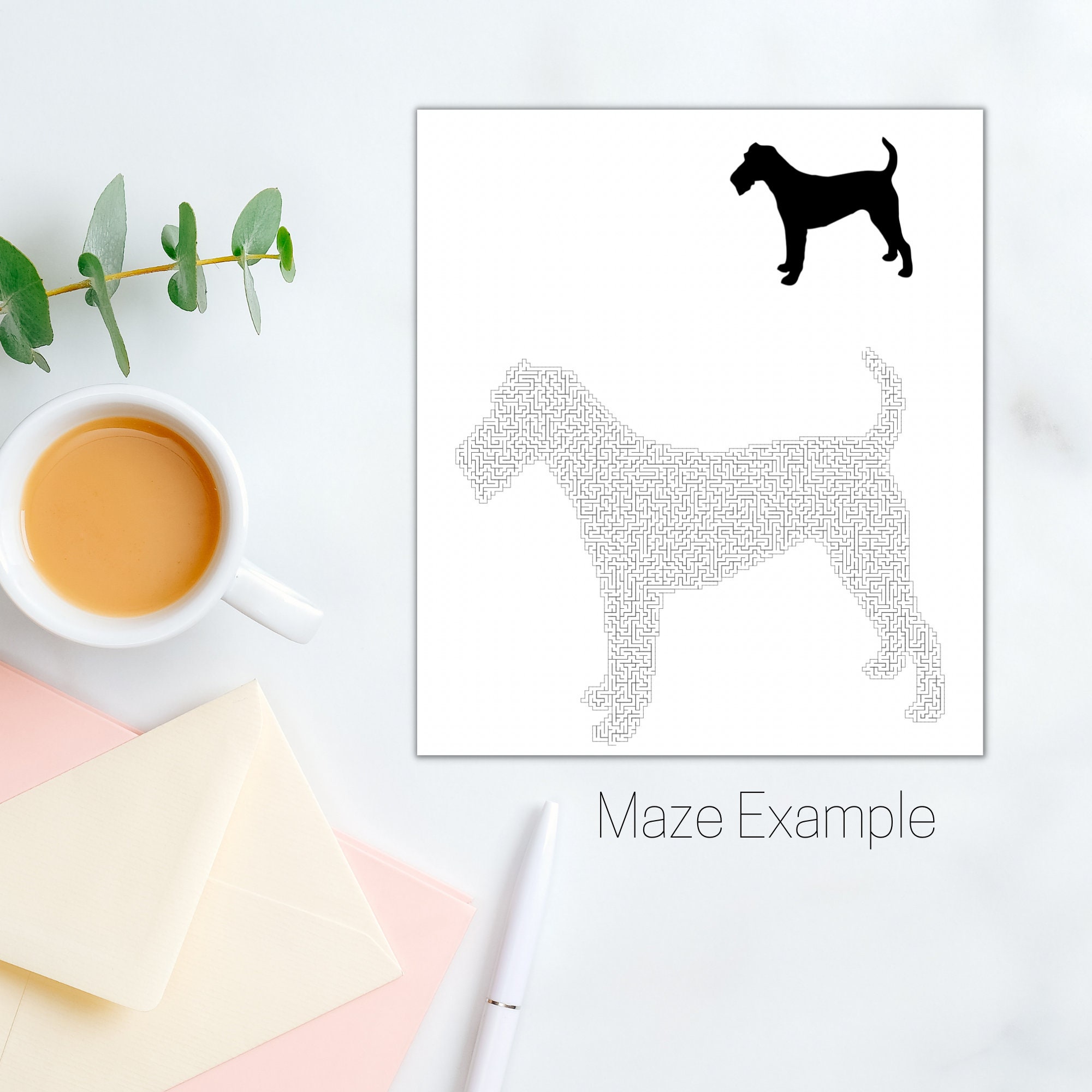 35 Complex Dog Mazes: PDF Digital Download, Adult Maze Book, Favorite ...
