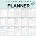 Wellness Planner: Fitness, Habit, Workout, Tracker Pages, Daily, Weekly ...