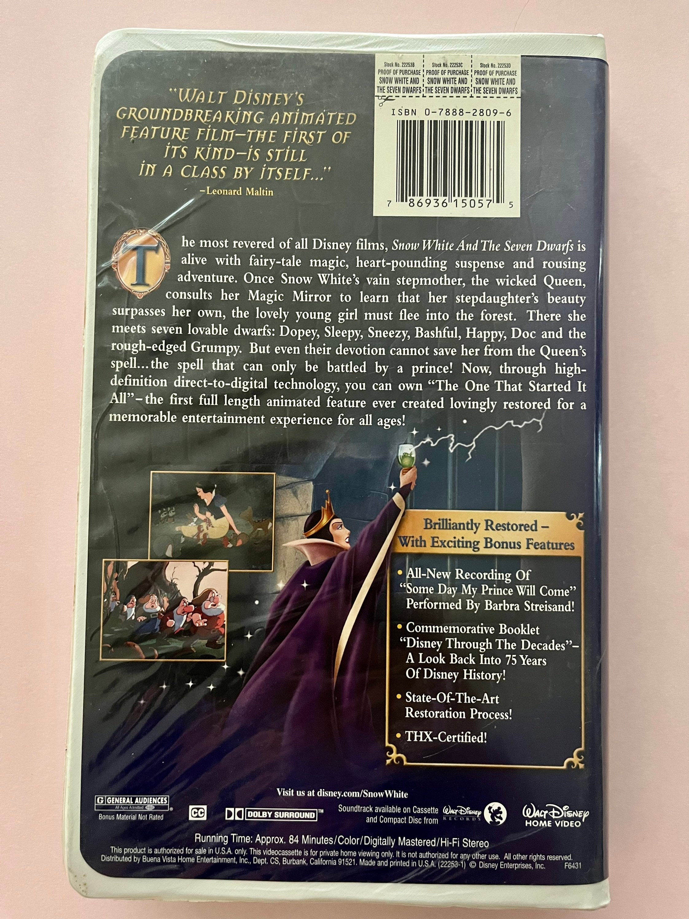 Snow White Platinum Edition Vhs - Etsy