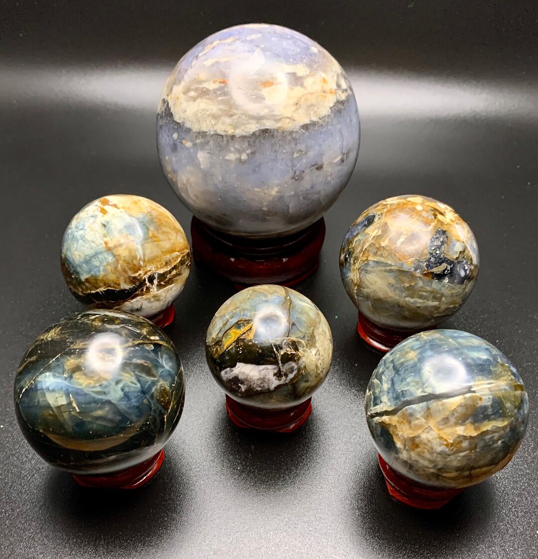 Blue Opal Spheres Common Blue Opal - Etsy