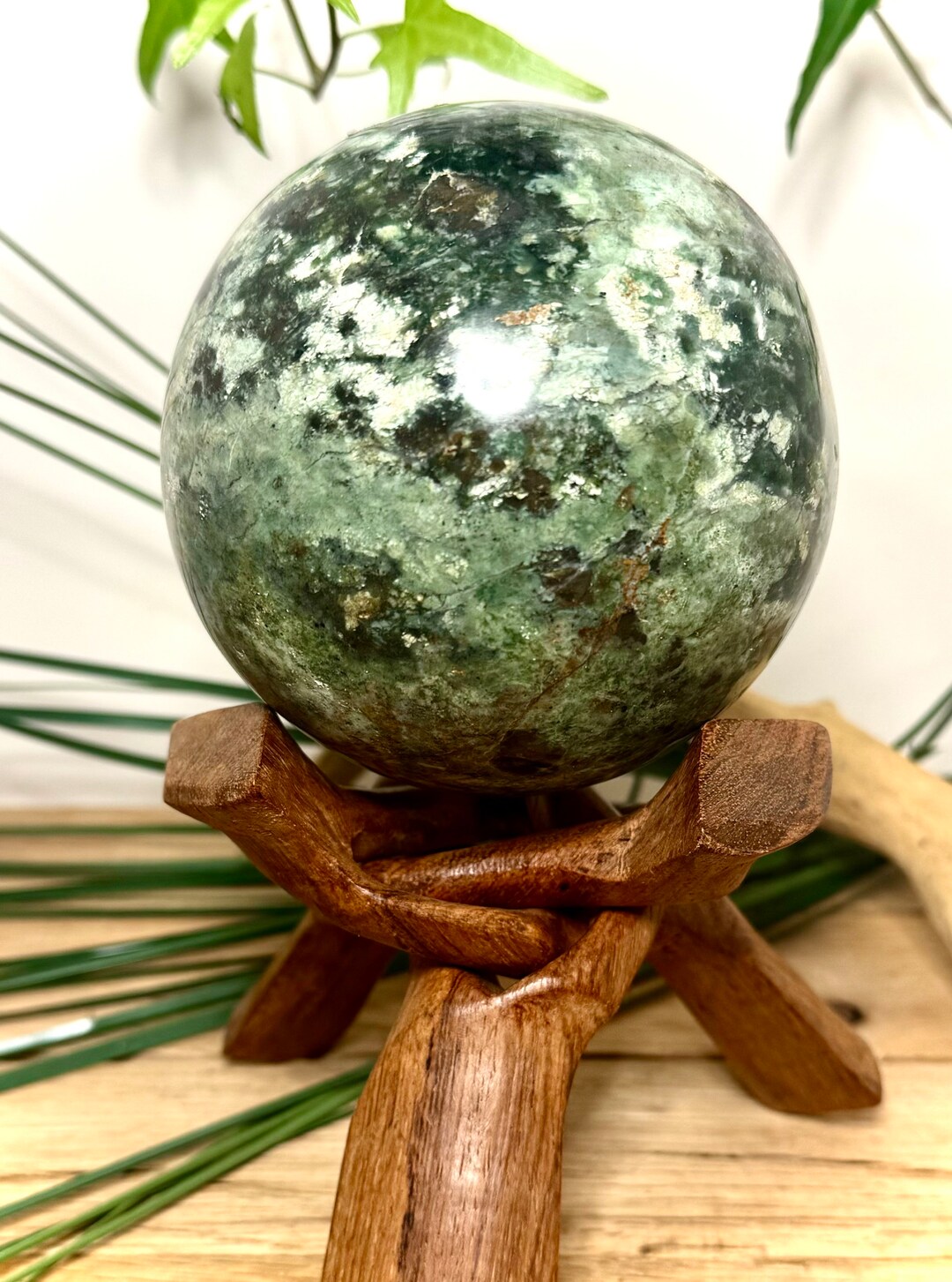 Chrysoprase Spheres - Etsy