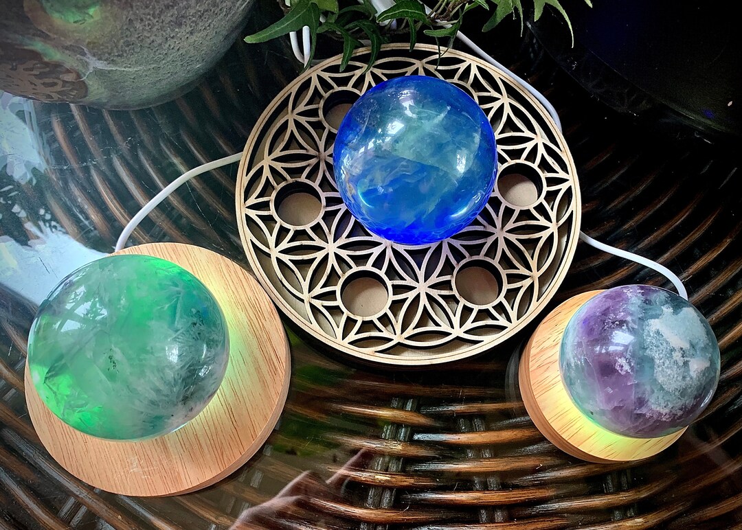 Lighted Sphere Stands/white Light Sphere Stands/color Changing Sphere ...