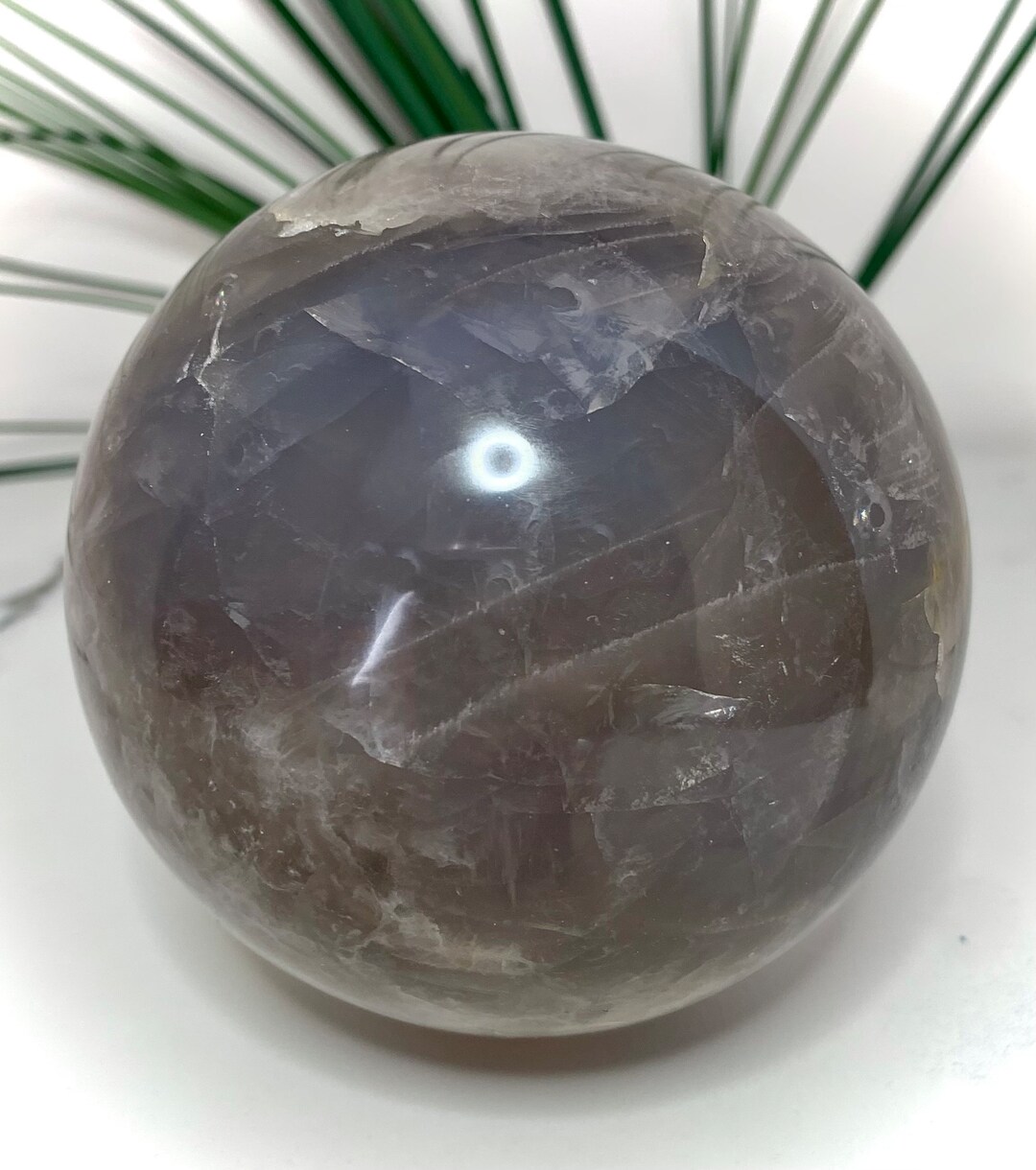 Blue Rose Quartz Sphere- Blueberry Quartz, Lavender Blue Rose, Crystal ...