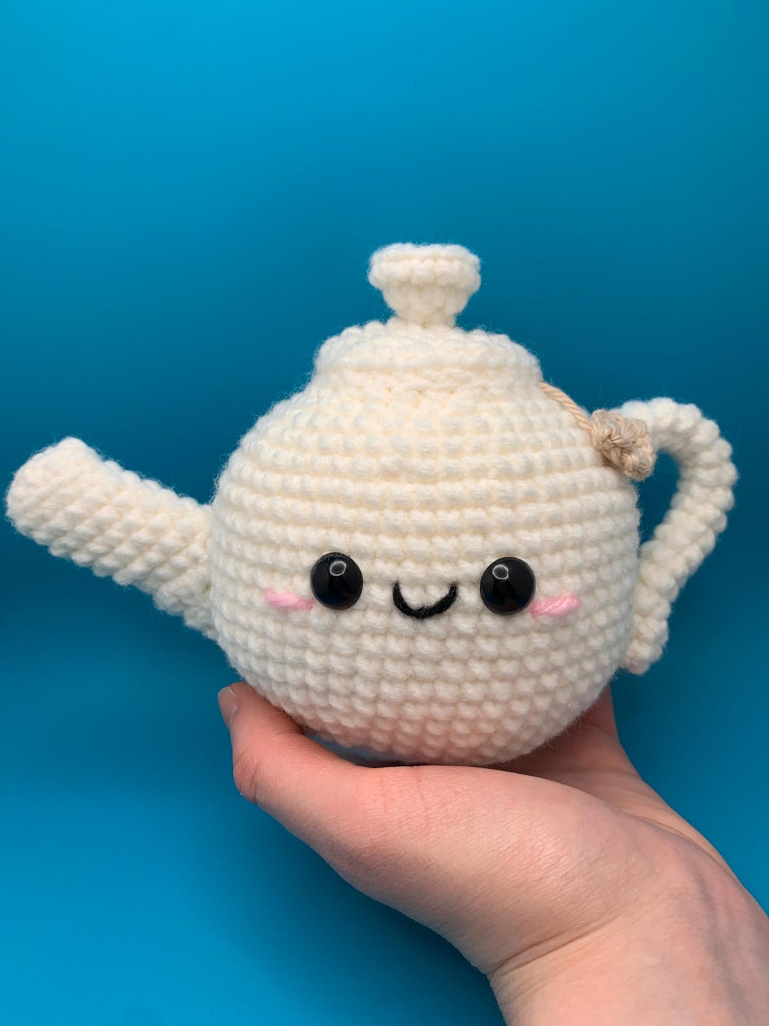 Stuffed Teapot Plushie Crocheted Handmade - Etsy